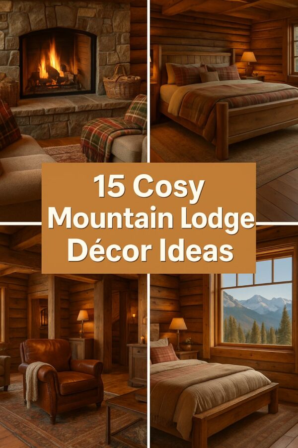 15 Cosy Mountain Lodge Décor Ideas That Bring The Lodge Spirit to Life